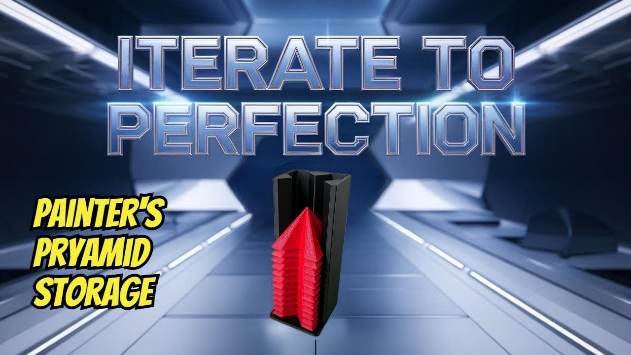 Iterative Design with 3D Printing: Painter's Pyramid Storage Rack - YouTube