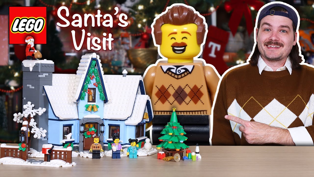 SANTA'S COMING! LEGO Santa's Visit 10293 Review! Winter Village ...