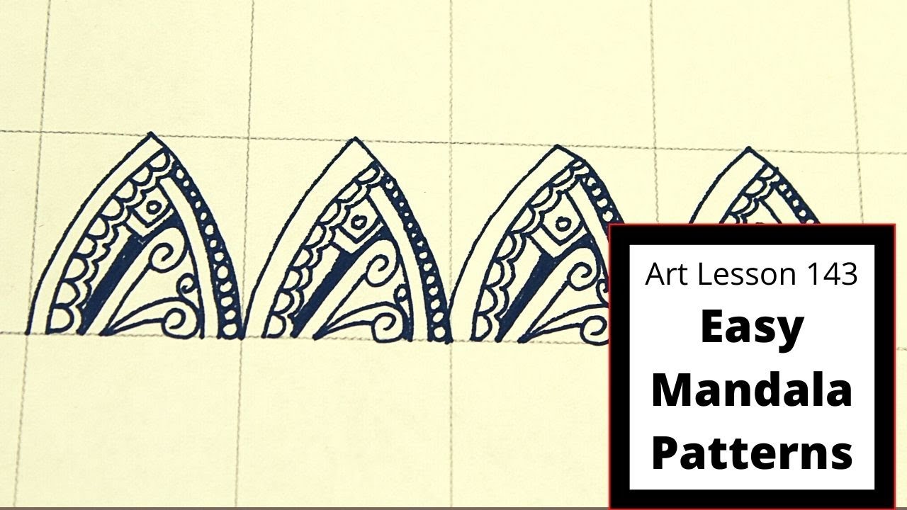 Easy Mandala Patterns- Step by step tutorial - YouTube