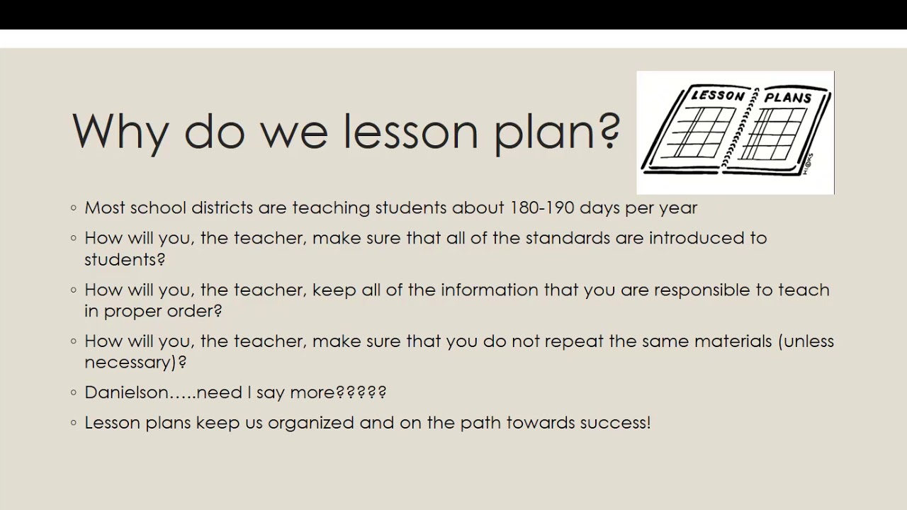 Lesson Planning 101 2018 - YouTube