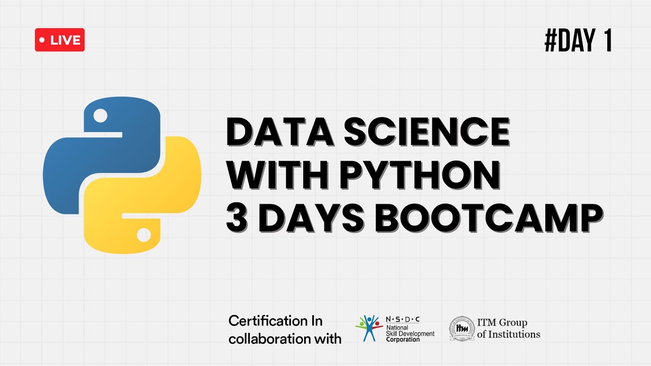 Day 1 | Introduction to Python for Data Science - YouTube