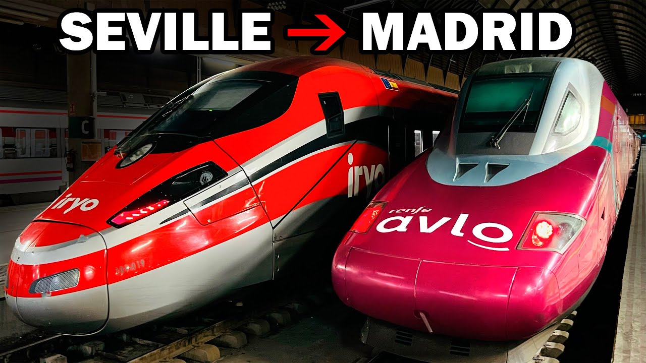 Riding this WEIRD Bullet Train | AVLO Renfe High Speed Rail Seville ...