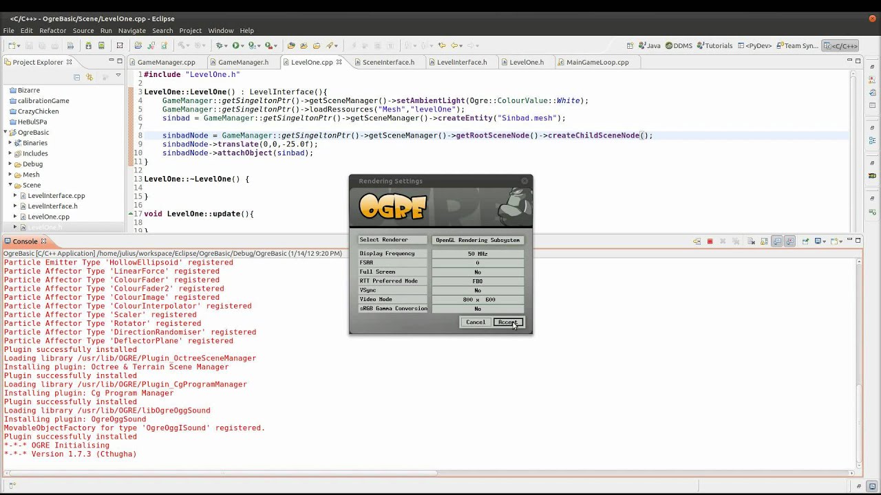 Ogre3D Tutorial Teil 5 - YouTube
