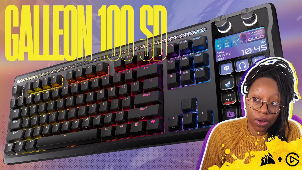 Mechanical Gaming Keyboard with a BUILT IN Stream Deck | Galleon 100 SD ...
