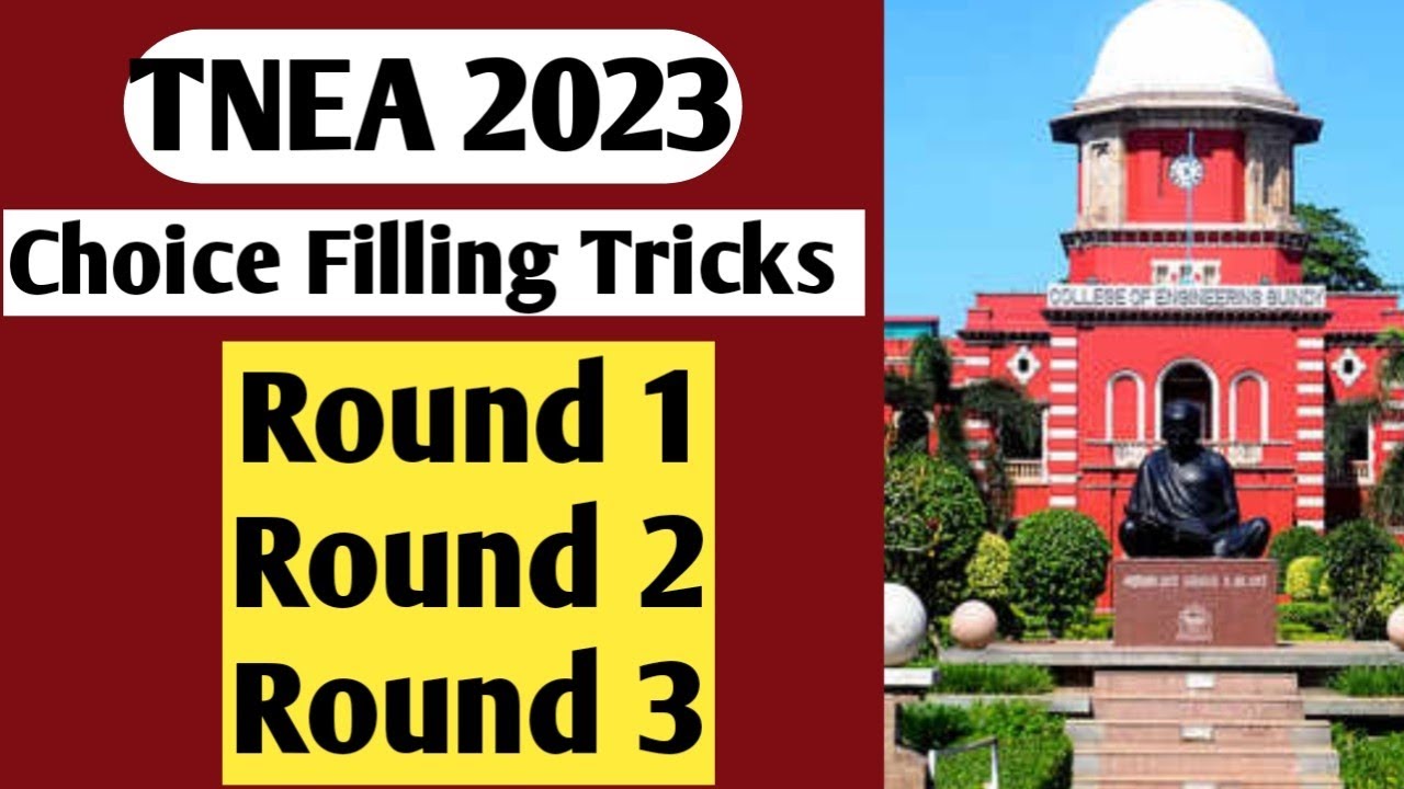 TNEA 2023|Choice Filling Tricks for Round 1|Round 2|Round 3|Vincent ...