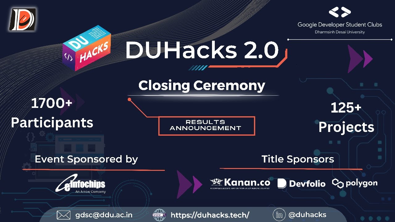DUHacks 2.0 | Closing Ceremony | Results Announcement - YouTube