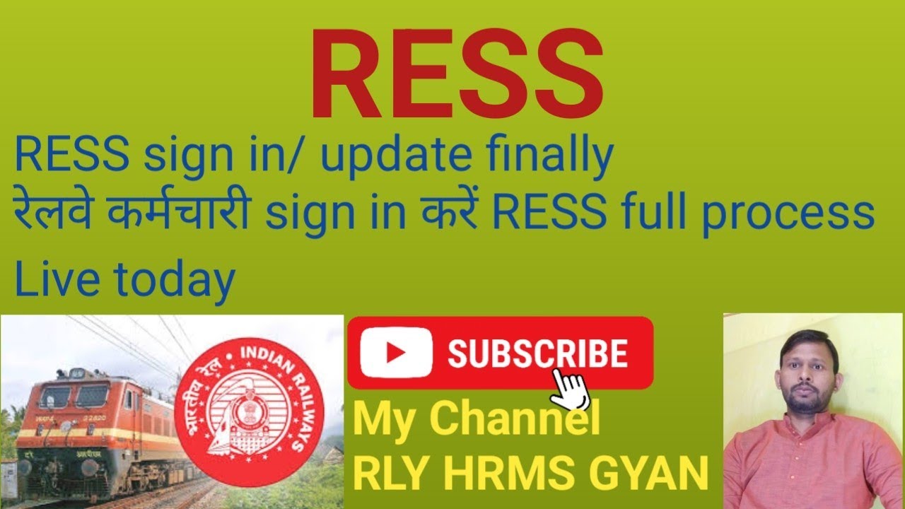 RESS sign in finally download करें अपनी pay slip #ress#indianrailways ...