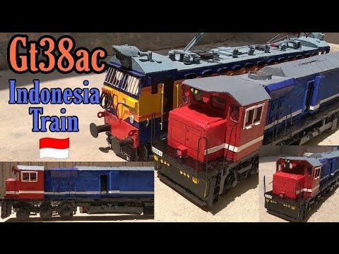 How to make train a engine | (GT38AC) with cardboard | indonesia ...