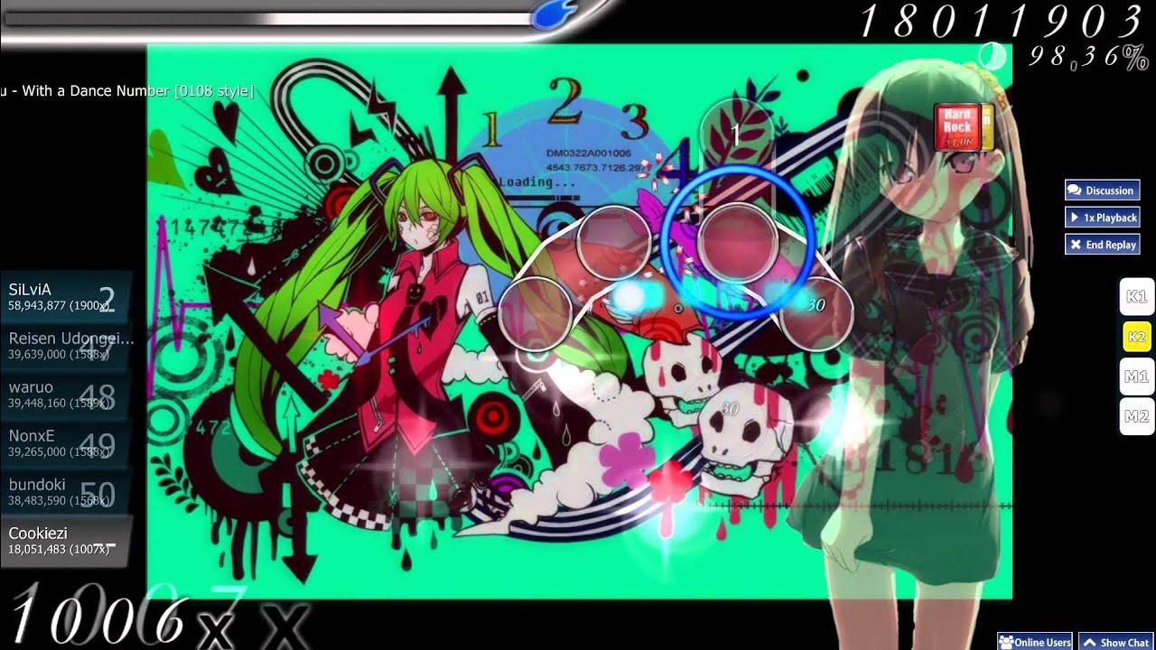 osu! ~ Hatsune Miku - With a Dance Number [0108 style] +HD,HR by ...