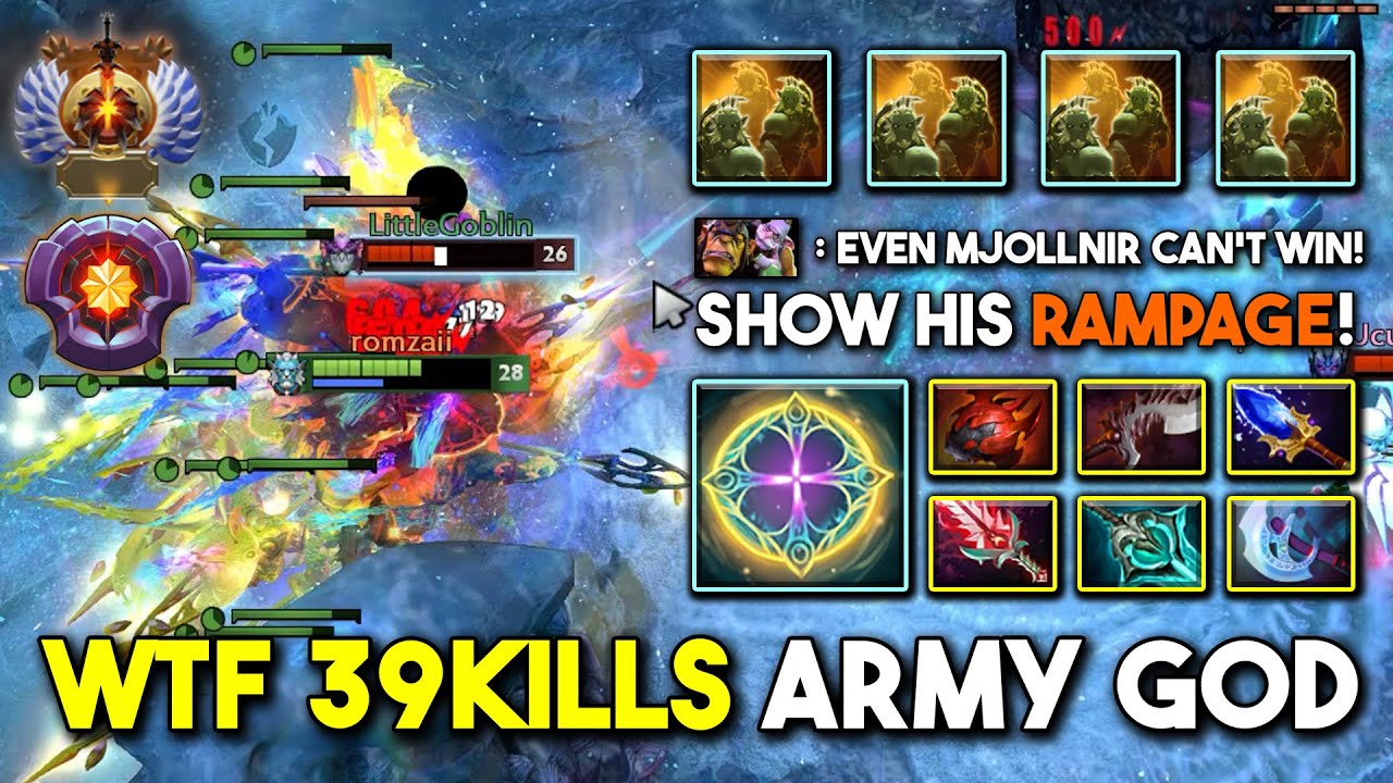 WTF 39KILLS ARMY GOD Phantom Lancer Max Slotted Item Build 100% Ez Show ...