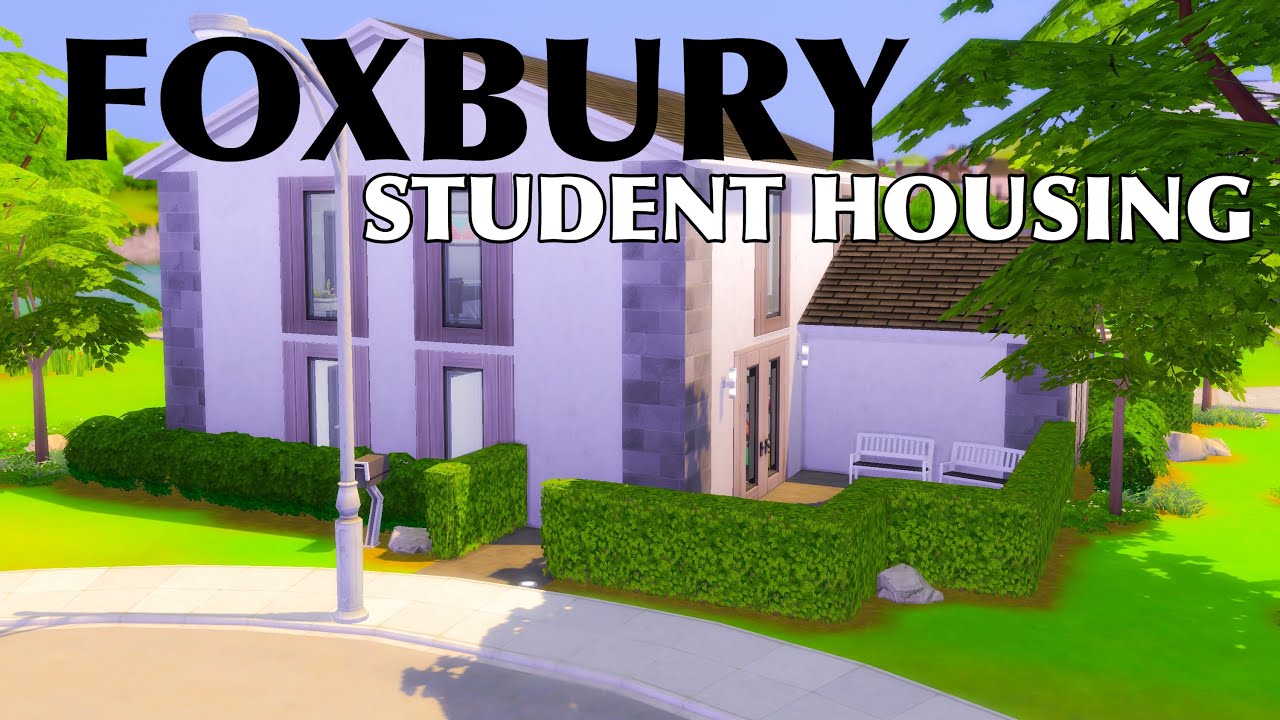 FOXBURY OFF CAMPUS MODERN HOME // Sims 4 Speed Build - YouTube
