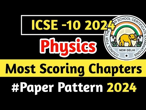 Physics ICSE Class 10 Paper Pattern 2024 Board Exam | ICSE Class 10 ...