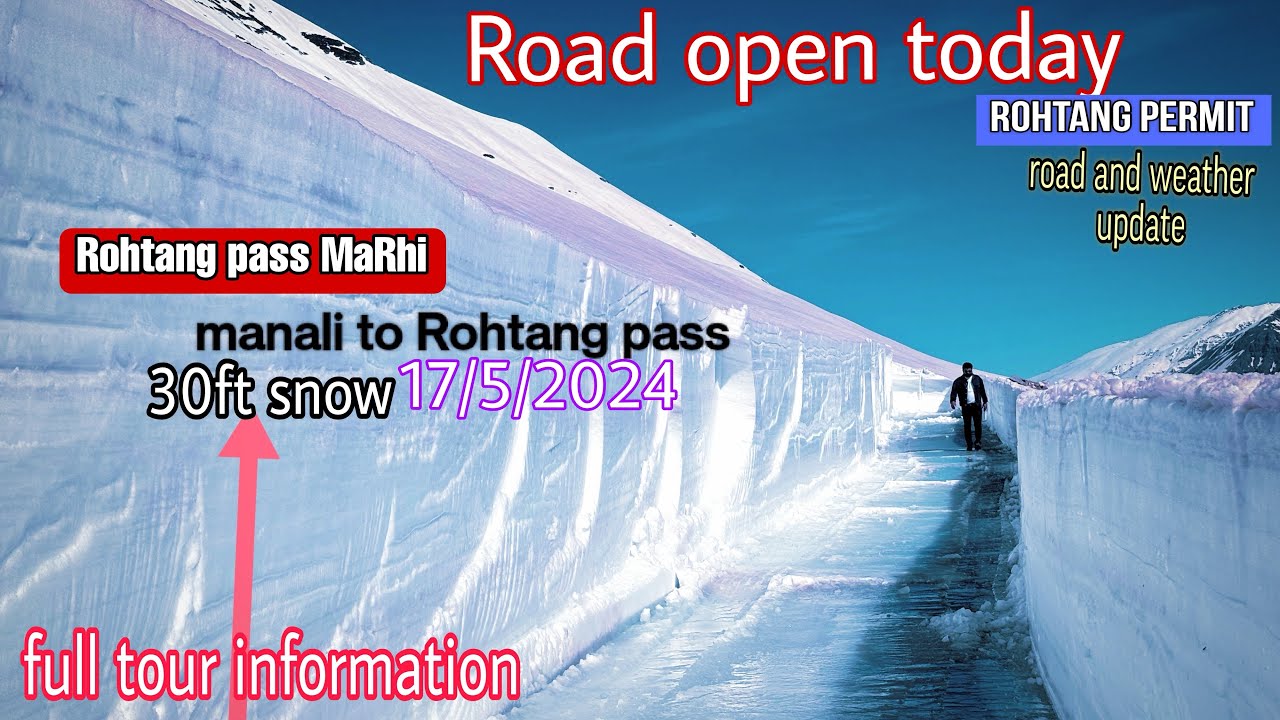 Manali to rohtang pass || Rohtang pass Marhi open today || Rohtang pass ...