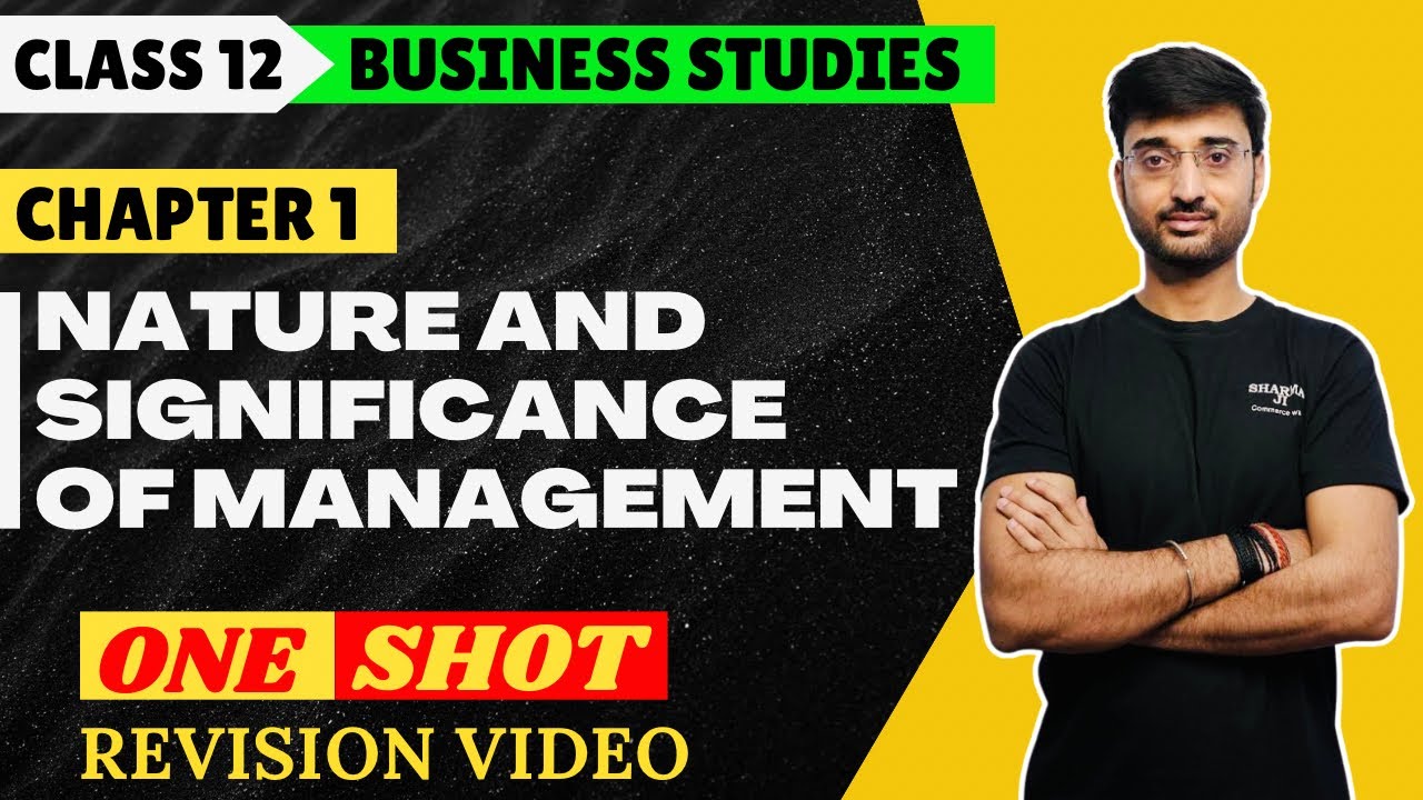 One shot revision | Business studies | Class 12 | Chapter 1 | Nature ...