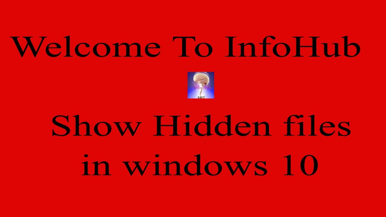 Show Hidden Files In Windows YouTube show-hidden-files-in-windows-youtube