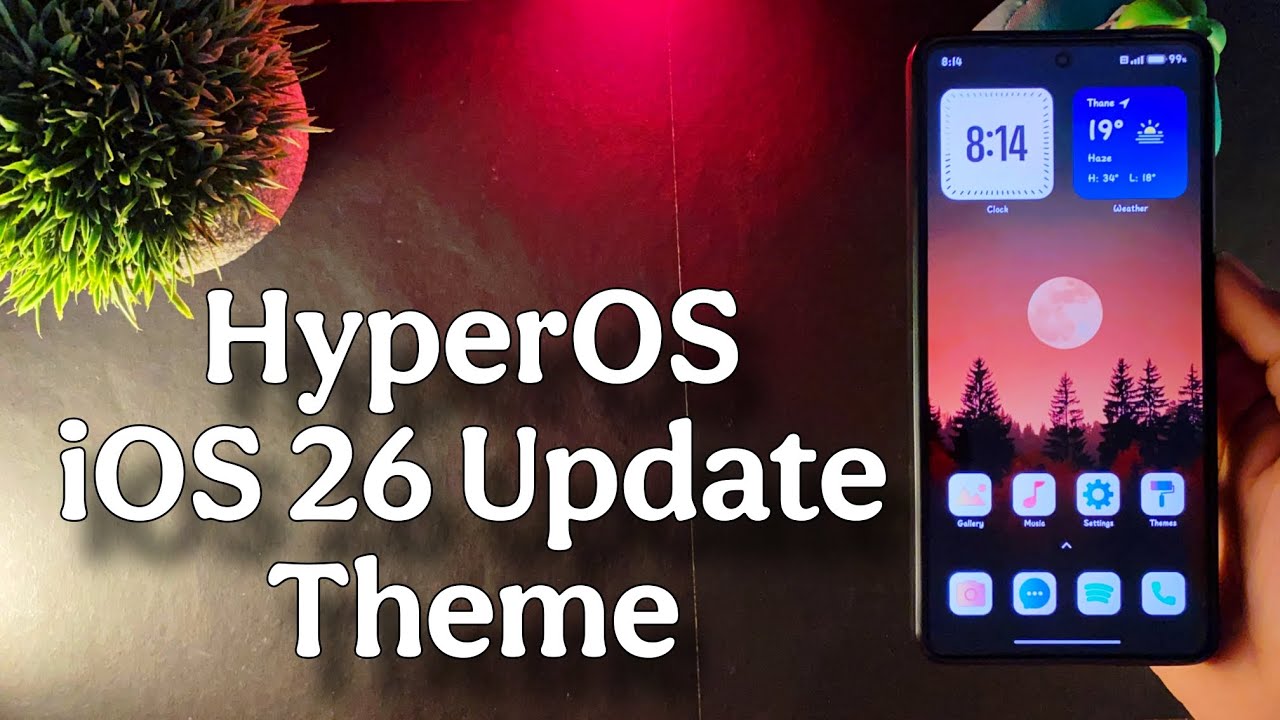HyperOS iOS 26 Update Theme For Any Xiaomi Device's | New Updates Theme ...