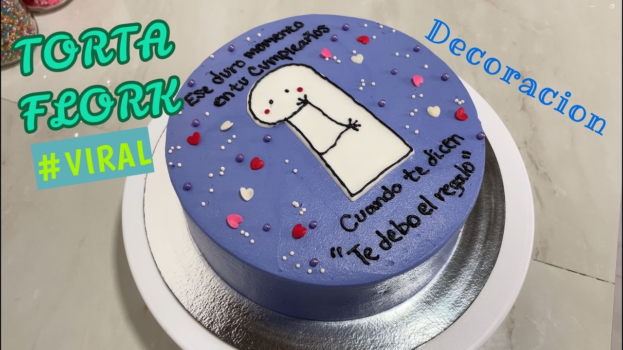 Decoración Torta Flork - Viral - YouTube