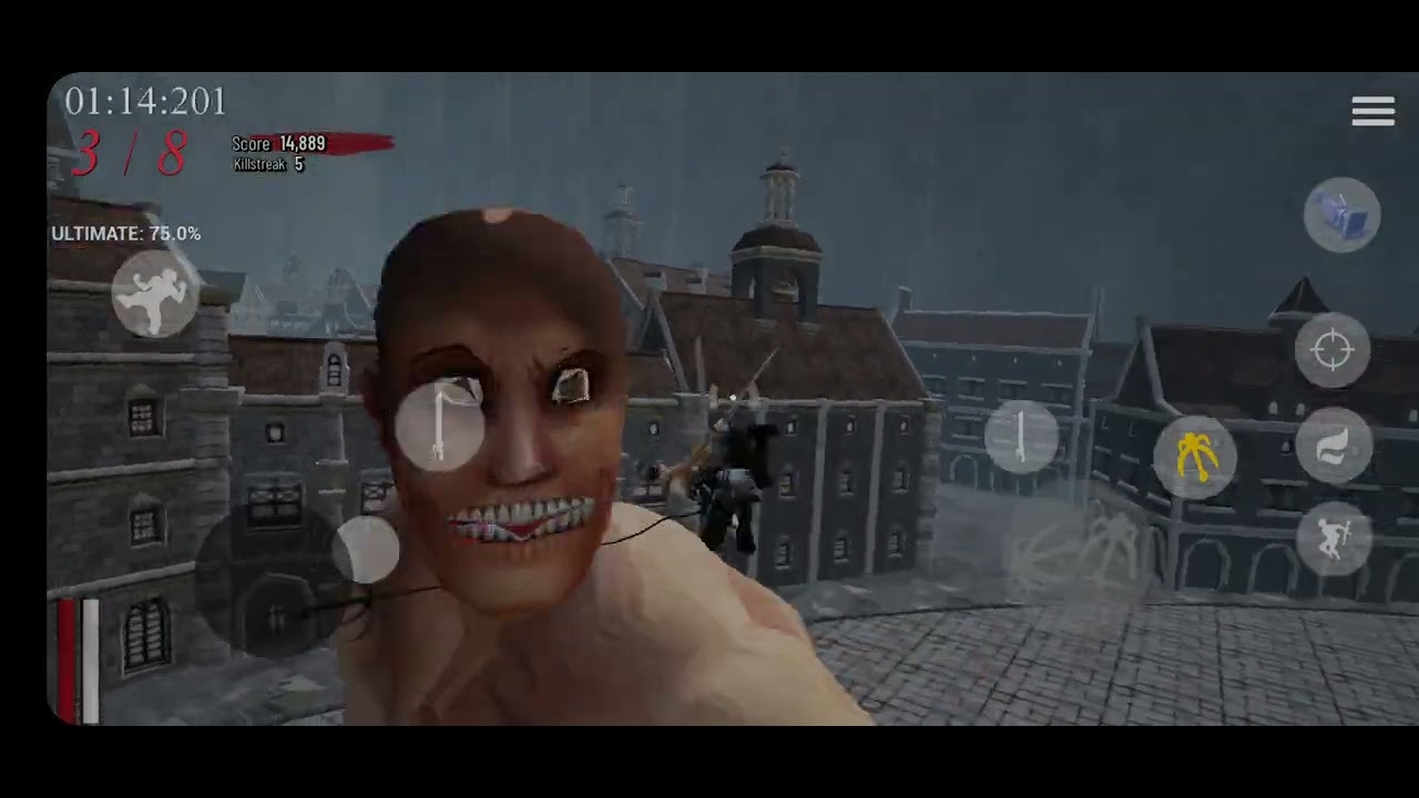 Playing swammy aot fan game - YouTube