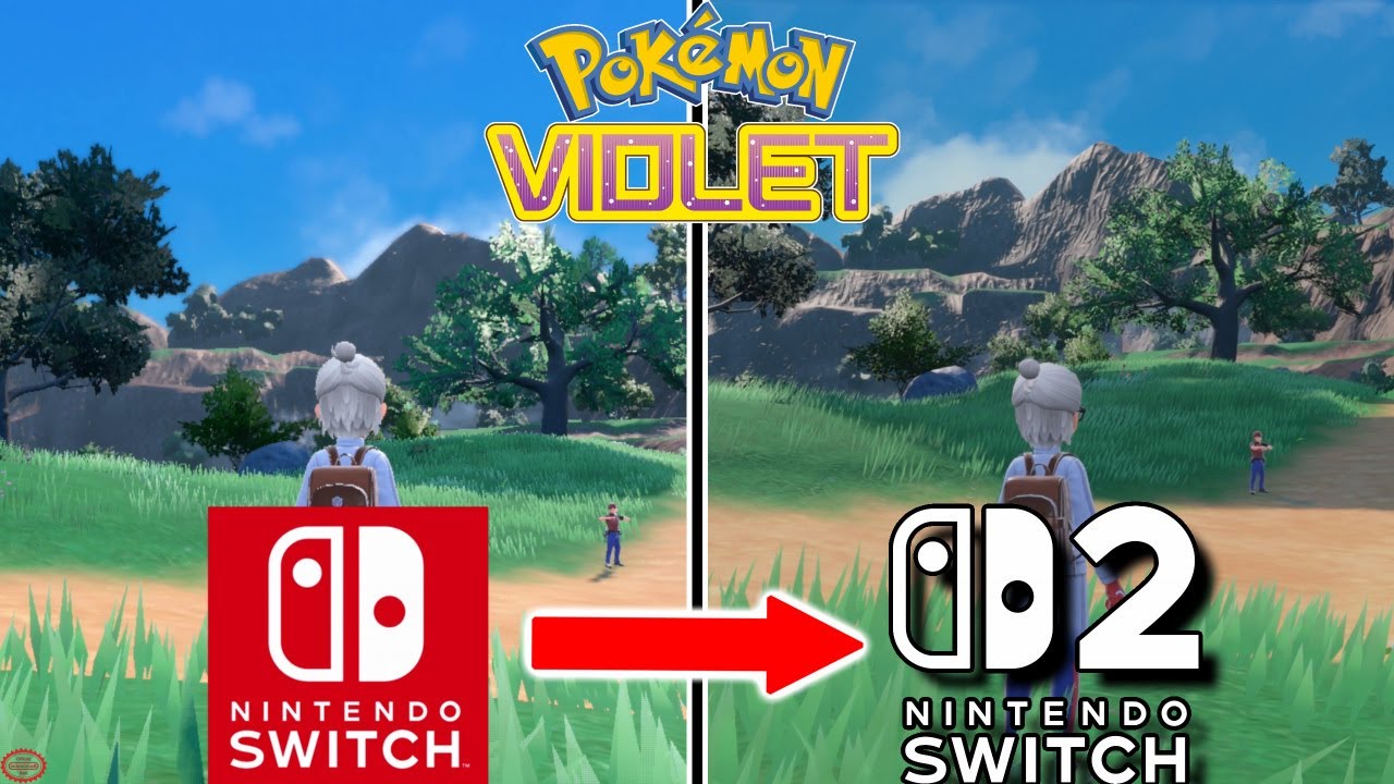 Pokemon Violet/Scarlet - Switch 1 VS Switch 2 [Comparison] - YouTube