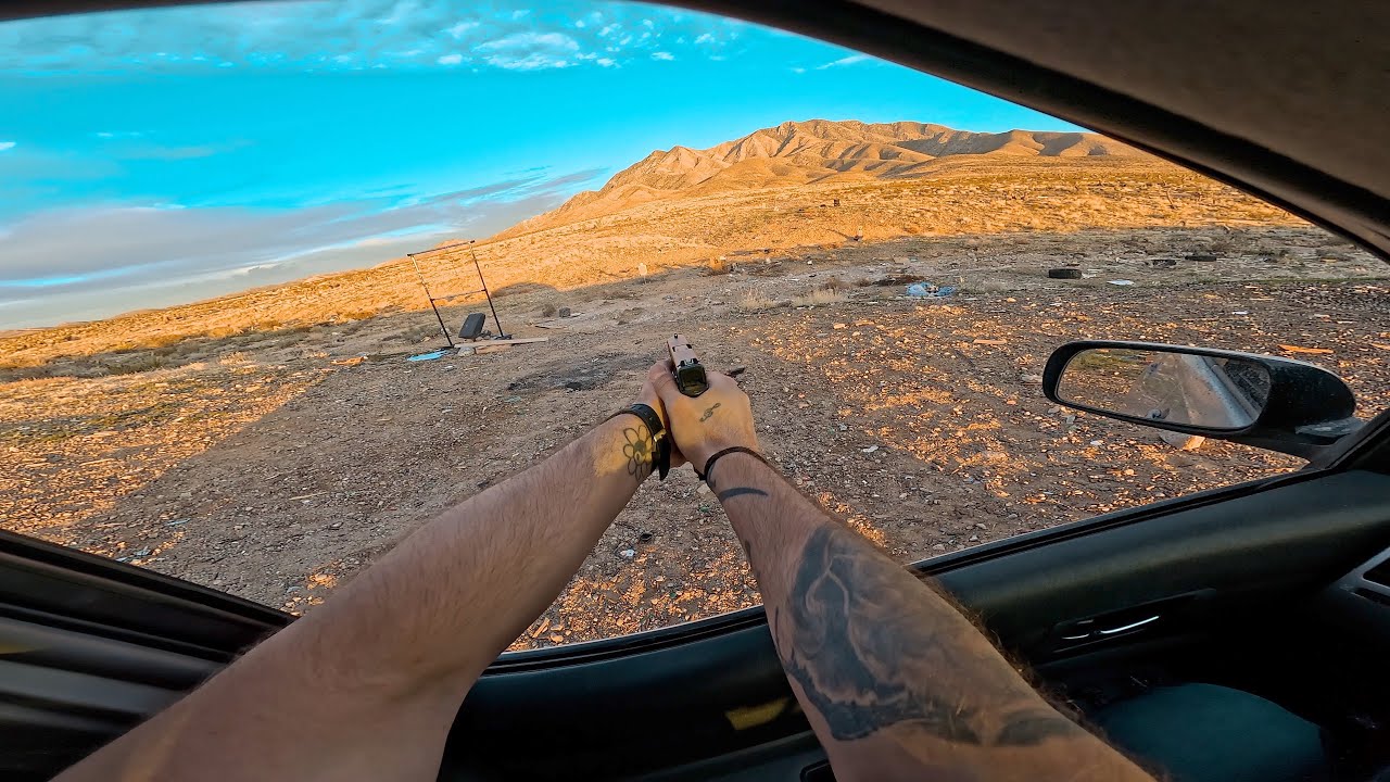 Vehicle Drills @ 25 Yards with Glock 19 - YouTube