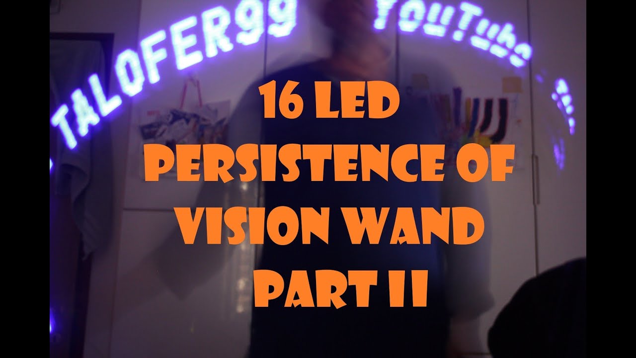 16 LED POV wand – we got PCB – fun persistence of vision part II - YouTube