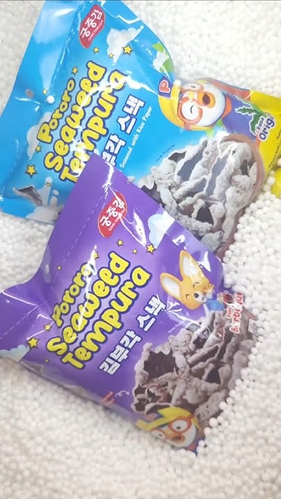 mencari dan menemukan jajanan seaweed tempura pororo di dalam kardus #jajanan #pororo #seaweed ...