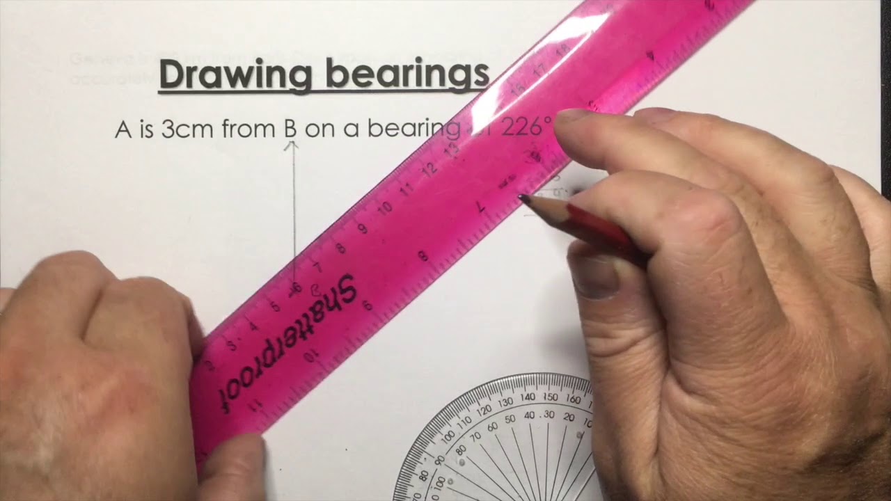 Year 8 Unit 9 Lesson 3 Drawing Bearings - YouTube