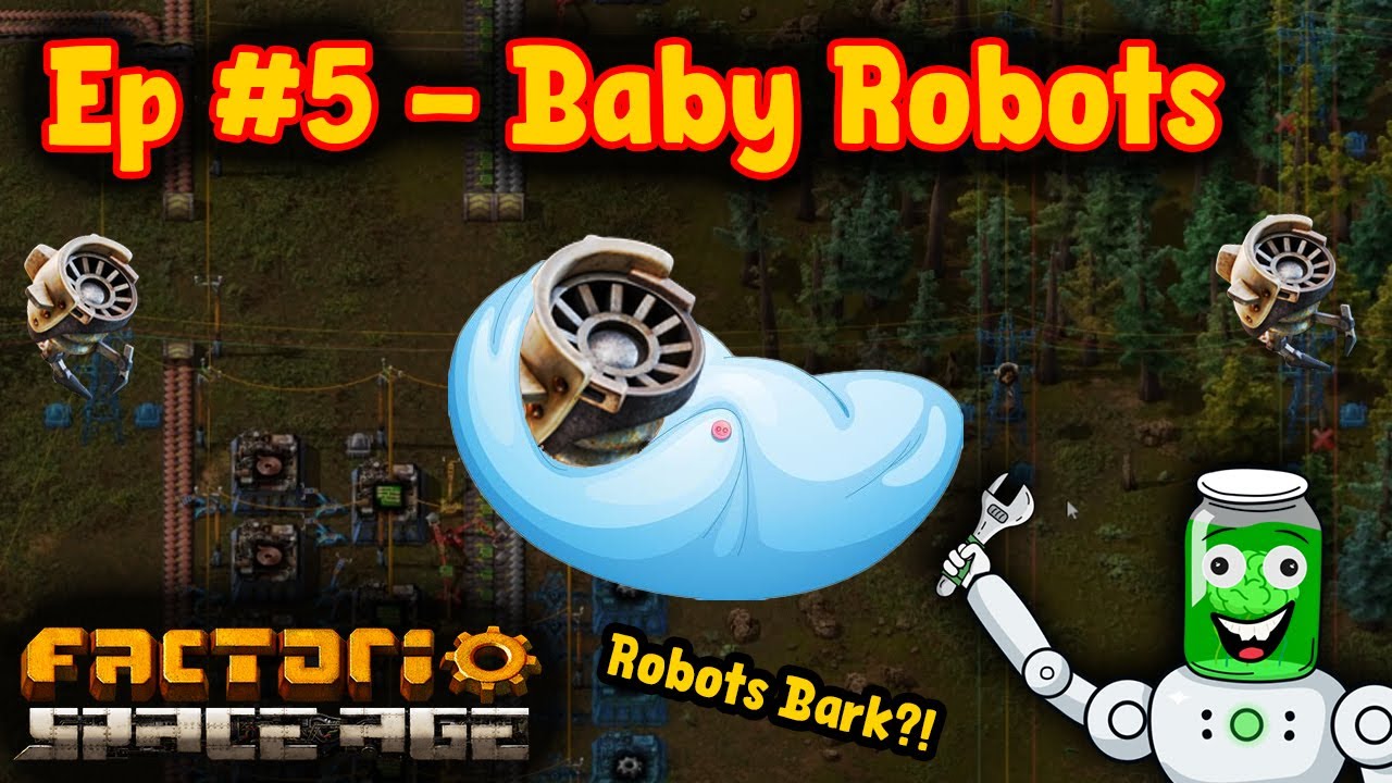 Baby Robots | Let's Play Ep5 | FACTORIO SPACE AGE - YouTube