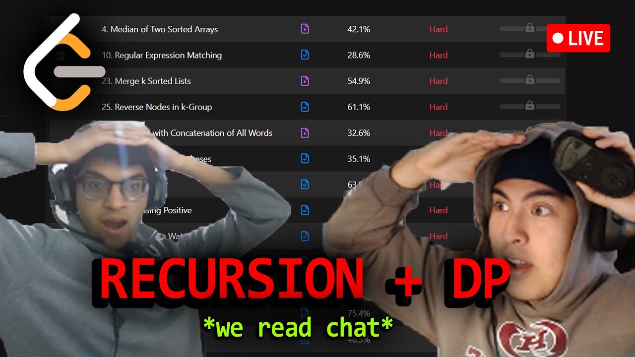 🔴 Watch How Cs Seniors Struggle Solving Leetcode Problems Sane To