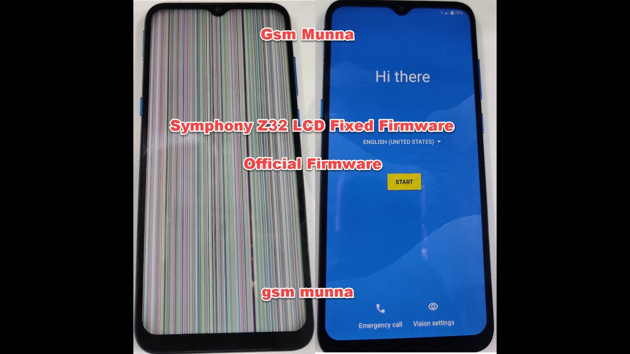 Symphony Z32 LCD Fixed Firmware - YouTube