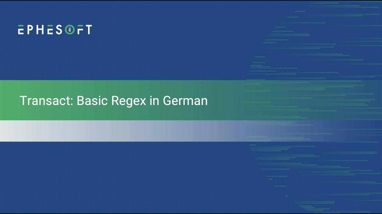Transact Basic Regex In German YouTube Transact Basic Regex In German YouTube