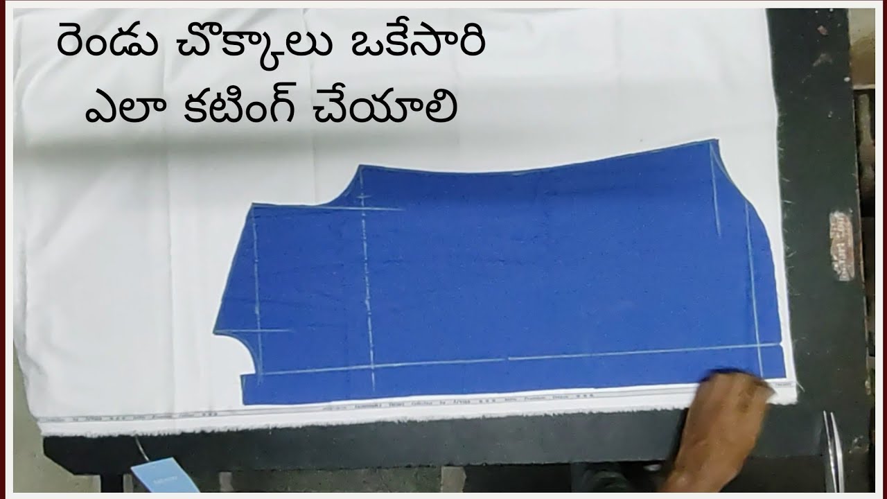 How to cut men's shirt cutting process | front ,back, shoulder cutting ...