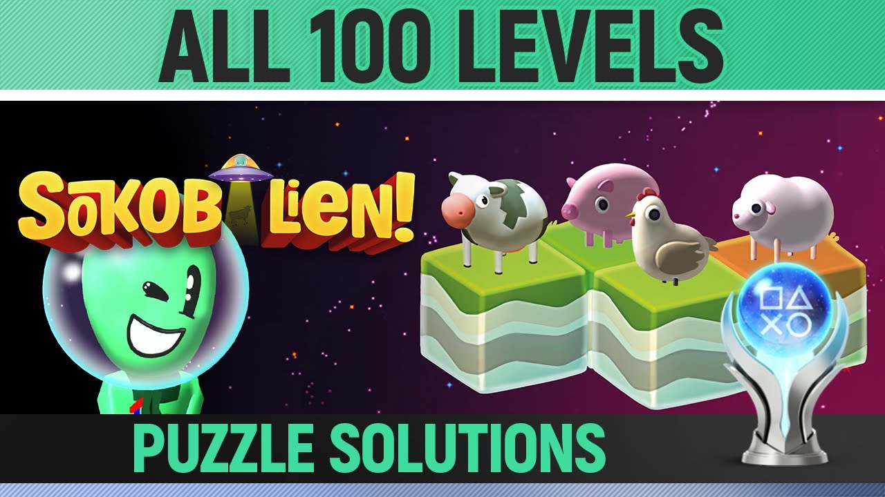 Sokobalien - All 100 Levels - Puzzle Solutions - YouTube