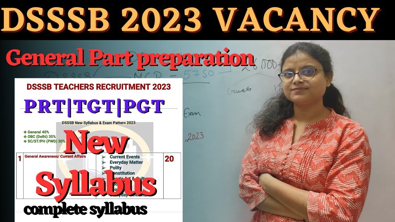 DSSSB 2023 New syllabus | DSSSB 2023 GENERAL PART SYLLABUS | DSSSB Part ...