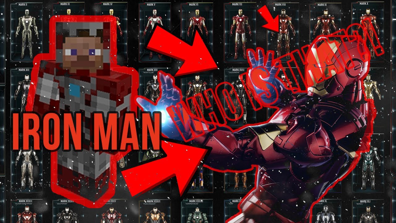 Minecraft Mod - Iron Man Suit Mark 5 and Mark 47 - YouTube