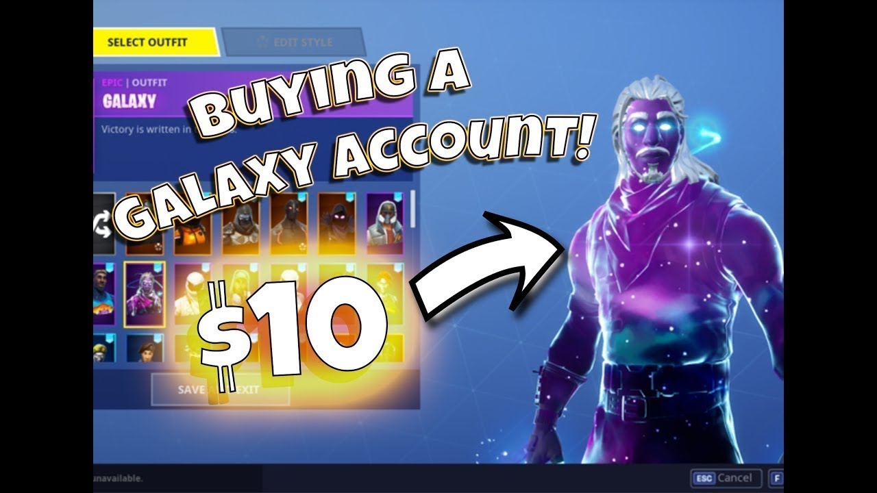 So I Bought a "Fortnite Galaxy Skin" account for $10 and got this ...