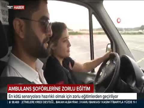 Ambulans sürücüleri ileri teknik sürüş eğitimi ile İstanbul trafiğine hazır...