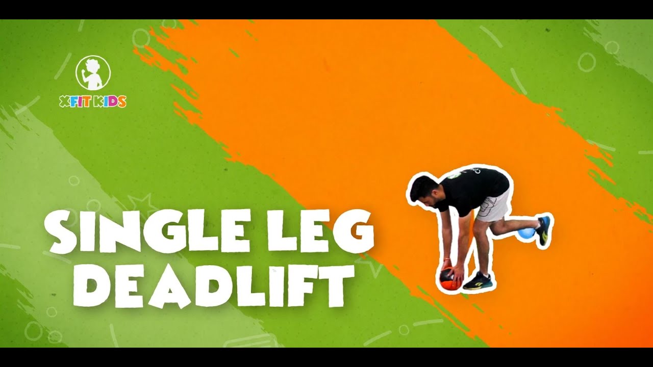 Single leg deadlift with XFitKids : Exercises for kids - YouTube