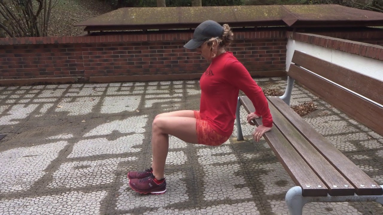 fondos de triceps en banco - YouTube