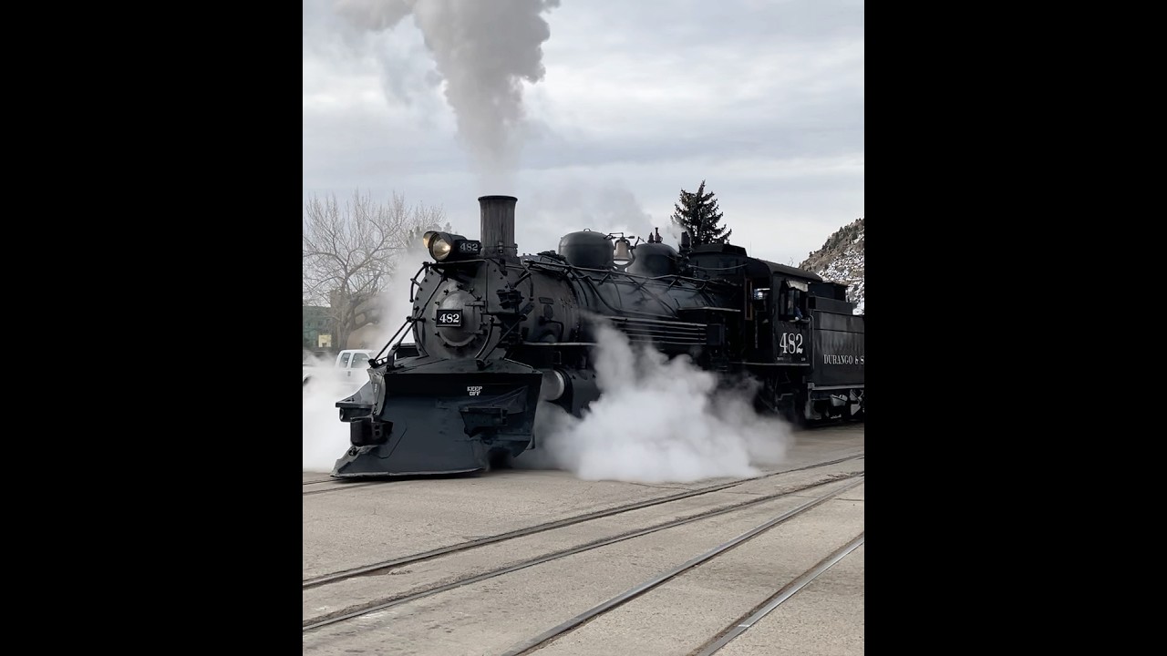 Durango and Silverton 482 departing Durango #steamlocomotive # ...