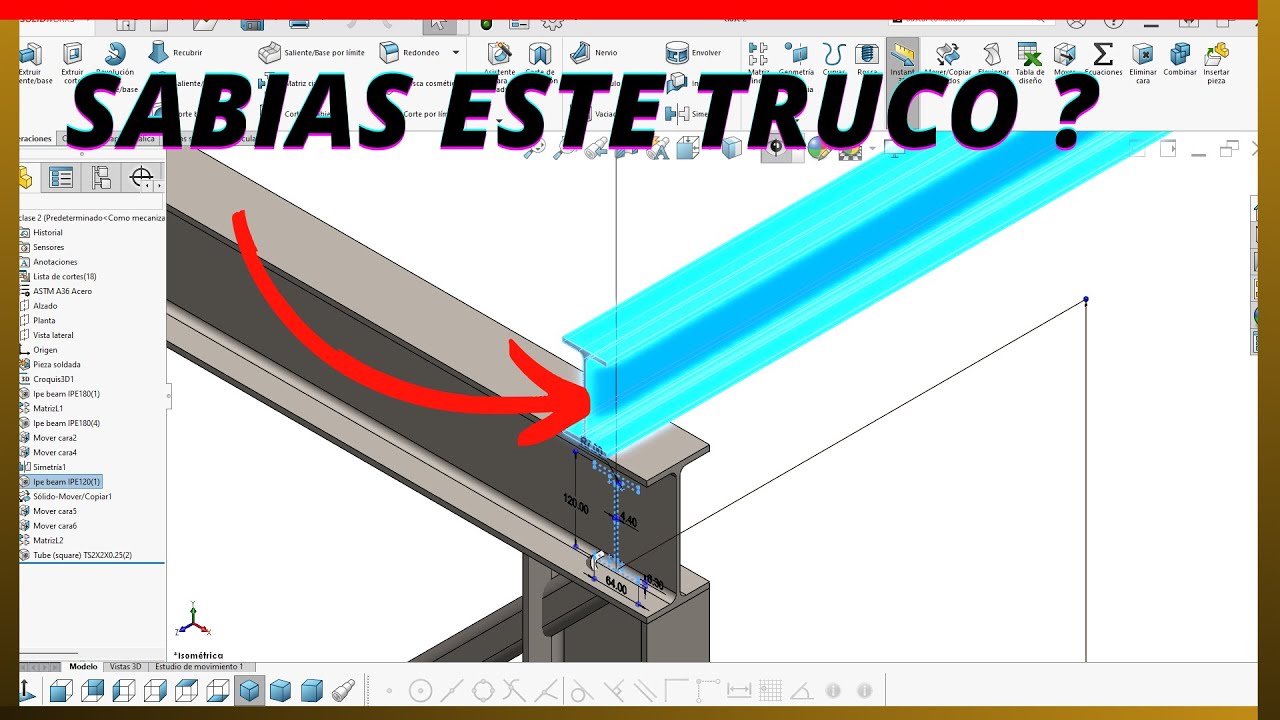 👉 Como MOVER solidos dentro de PIEZAS SOLDADAS en Solidworks - YouTube