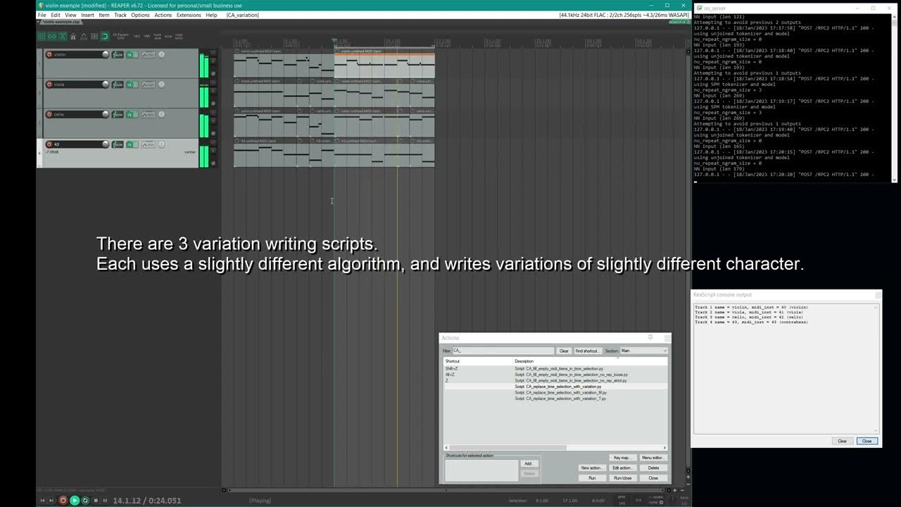Composer's Assistant for REAPER: Interactive AI for Multi-Track MIDI infilling - YouTube