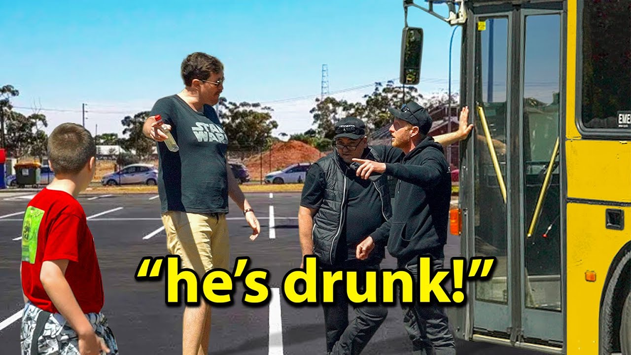 Hiring a party bus for drunk kids but the dad rocks up - YouTube