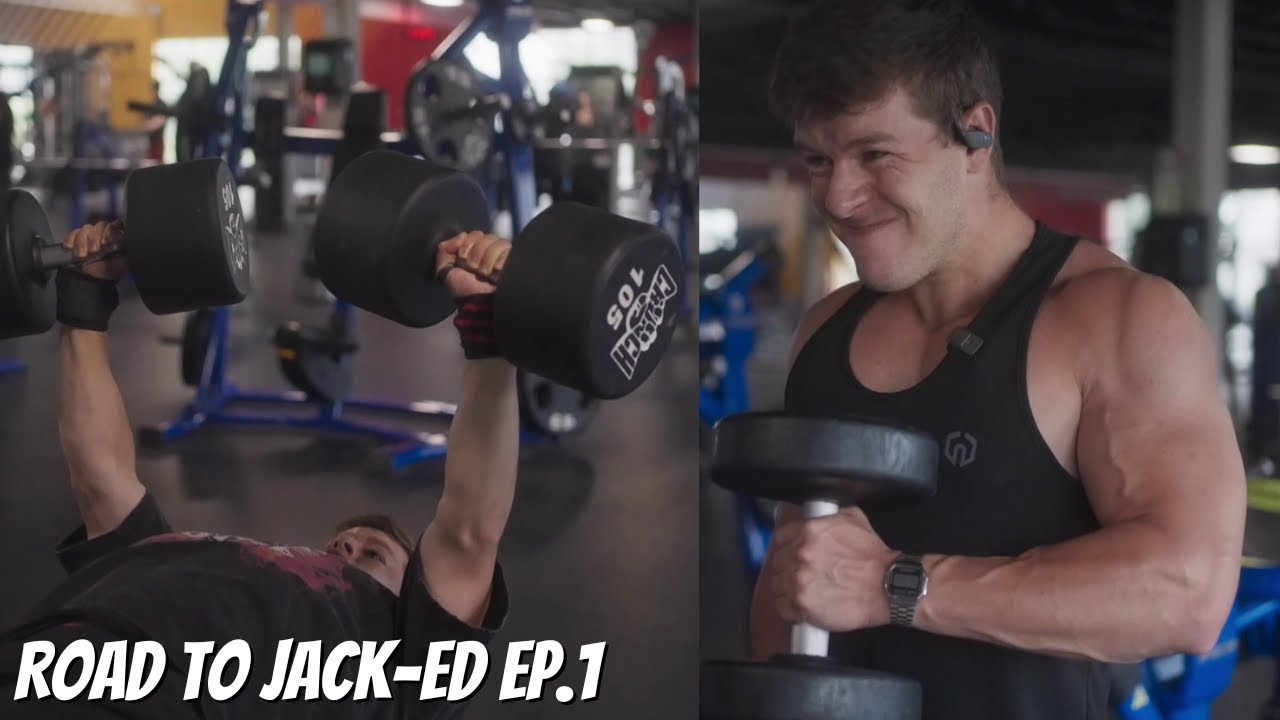 ROAD TO JACK-ED | Full Chest and Arms Workout - YouTube