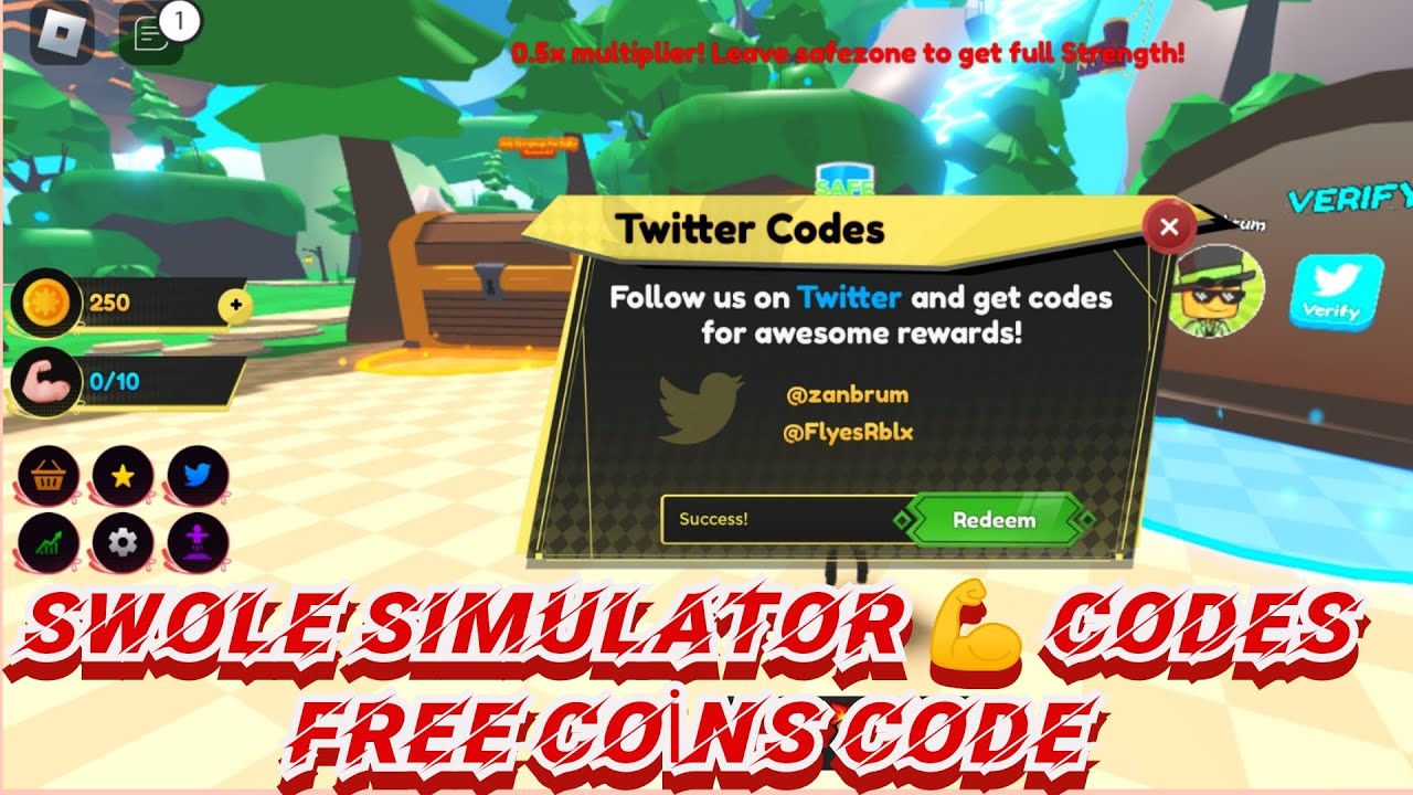 [NEW] Swole Simulator Codes! Roblox - YouTube