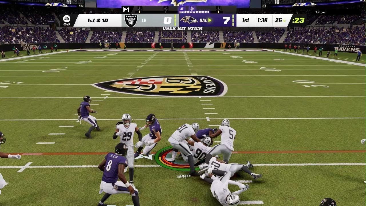 Madden NFL 23 Ravens VS Raiders......... Best game i had so far - YouTube