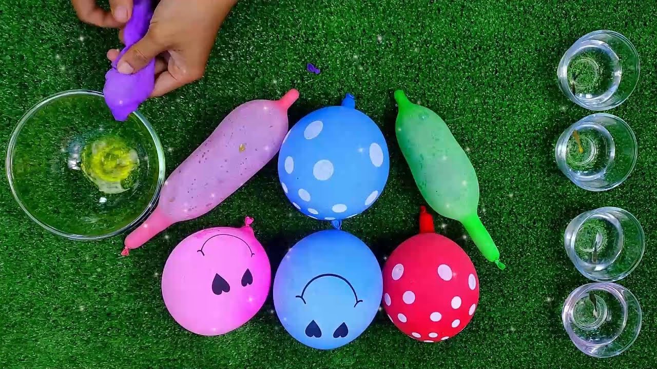 Making Slime With Funny Balloons Satisfying Slime Mixing Video Special ...