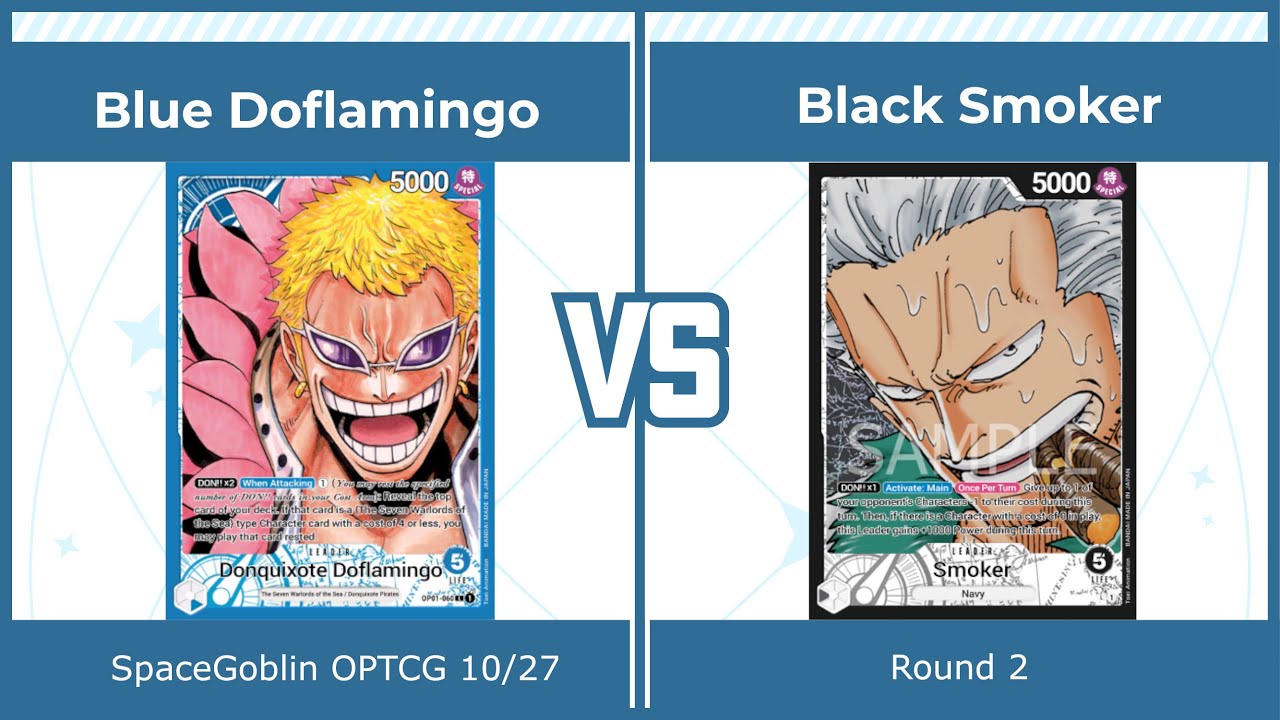 (OP8.5) Blue Doflamingo vs Black Smoker! OPTCG POV - YouTube