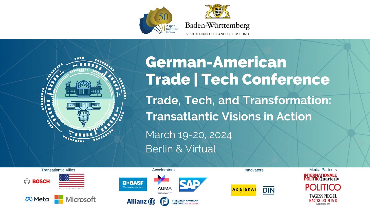 German-American Trade and Tech Conference 2024: Trade, Tech ...
