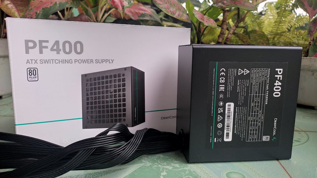 Unboxing Power Supply 400W 80+ Deepcool PF400 - YouTube